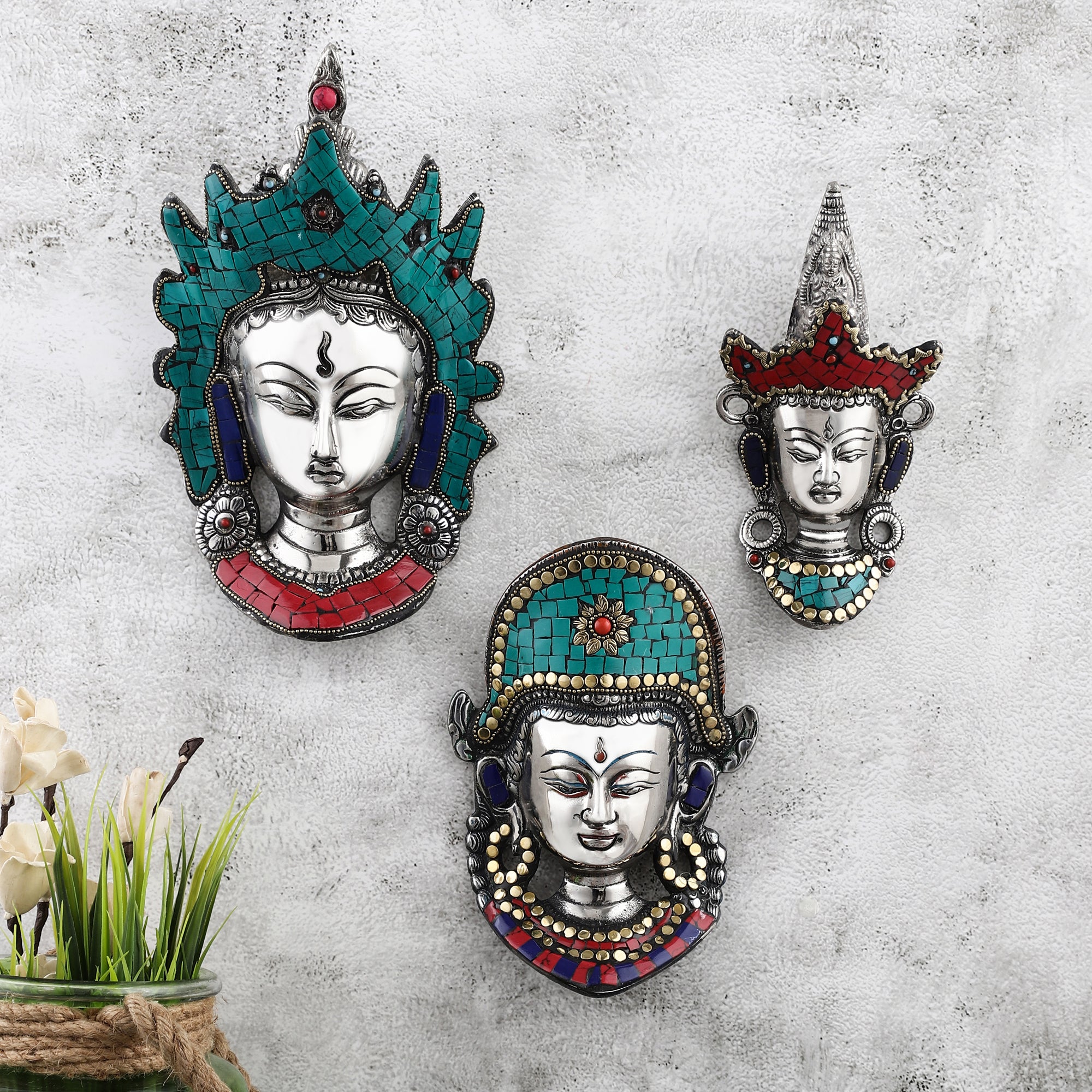 Tara Wall Mask - Stone Finish (Single)