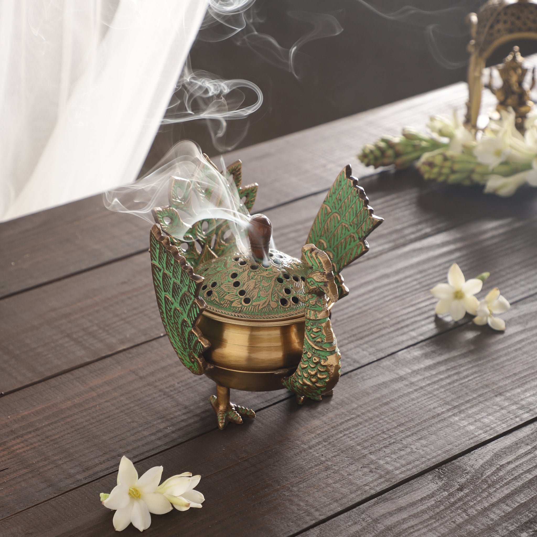Peacock Bird Incense Holder